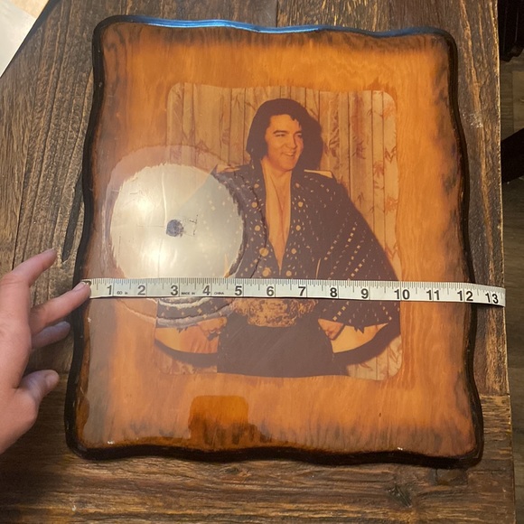 Wall Decor | Vintage Elvis Presley Homemade Lacquered Photo Plaque ...